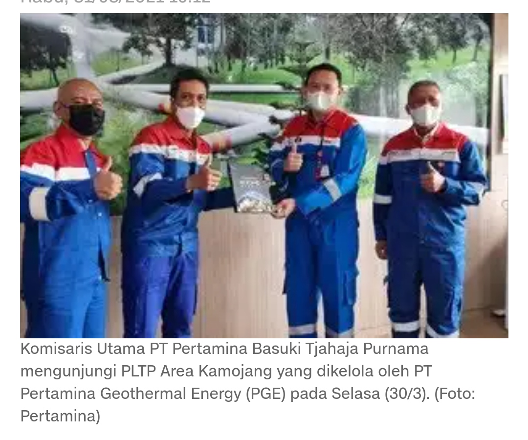Pertamina Dorong Pengembangan Panas Bumi di PLTP Kamojang – GEx News